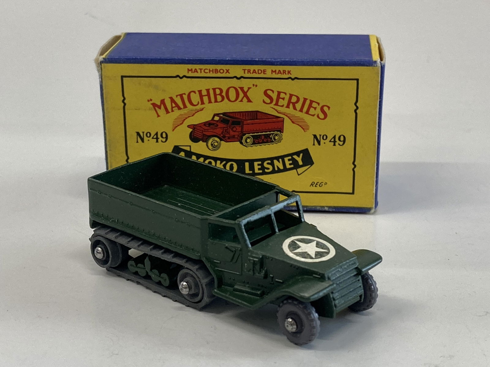 Vintage Matchbox Toys Army Half Track Mk. 111 & Box Auction