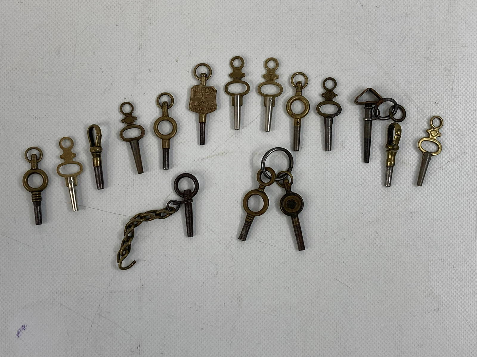 Antique Pocket Watch Keys - Lot Of 16 - Auction