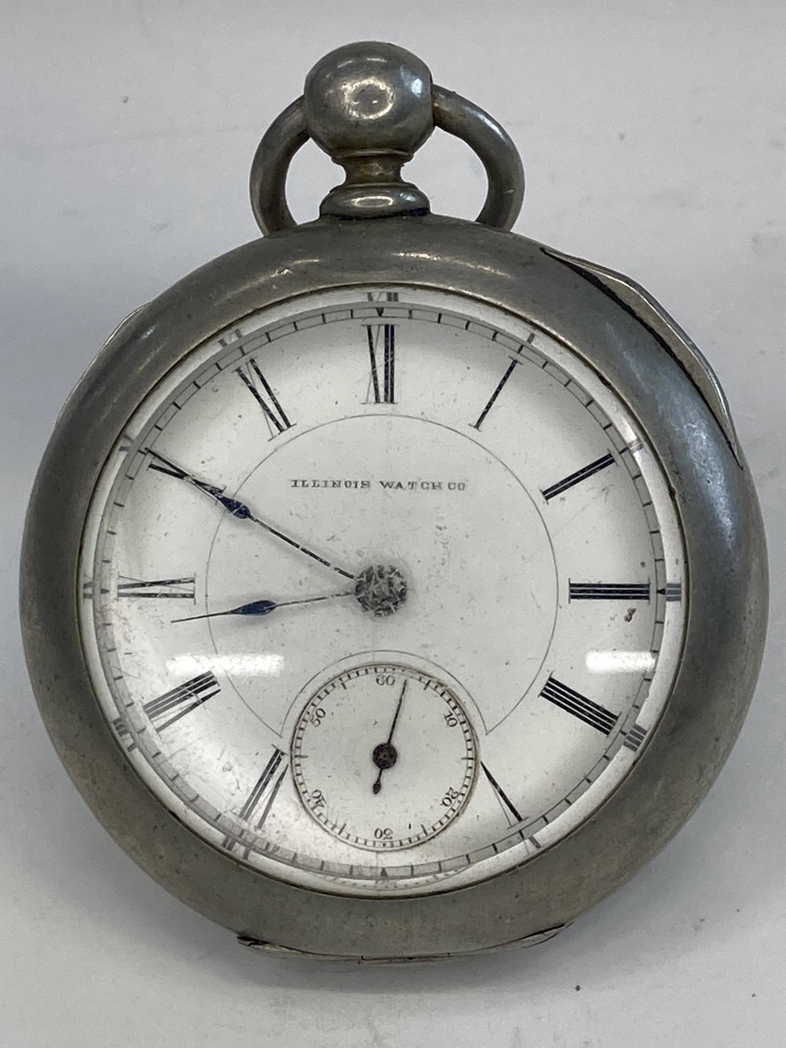Antique Illinois Silverine Pocket Watch Auction