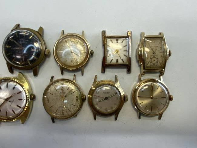 Vintage Wind-up & Automatic Mens Watches - Lot Of 8 - Auction