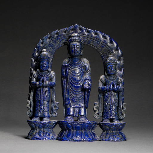 Qing Dynasty, Lapis Lazuli Buddhist Trinity