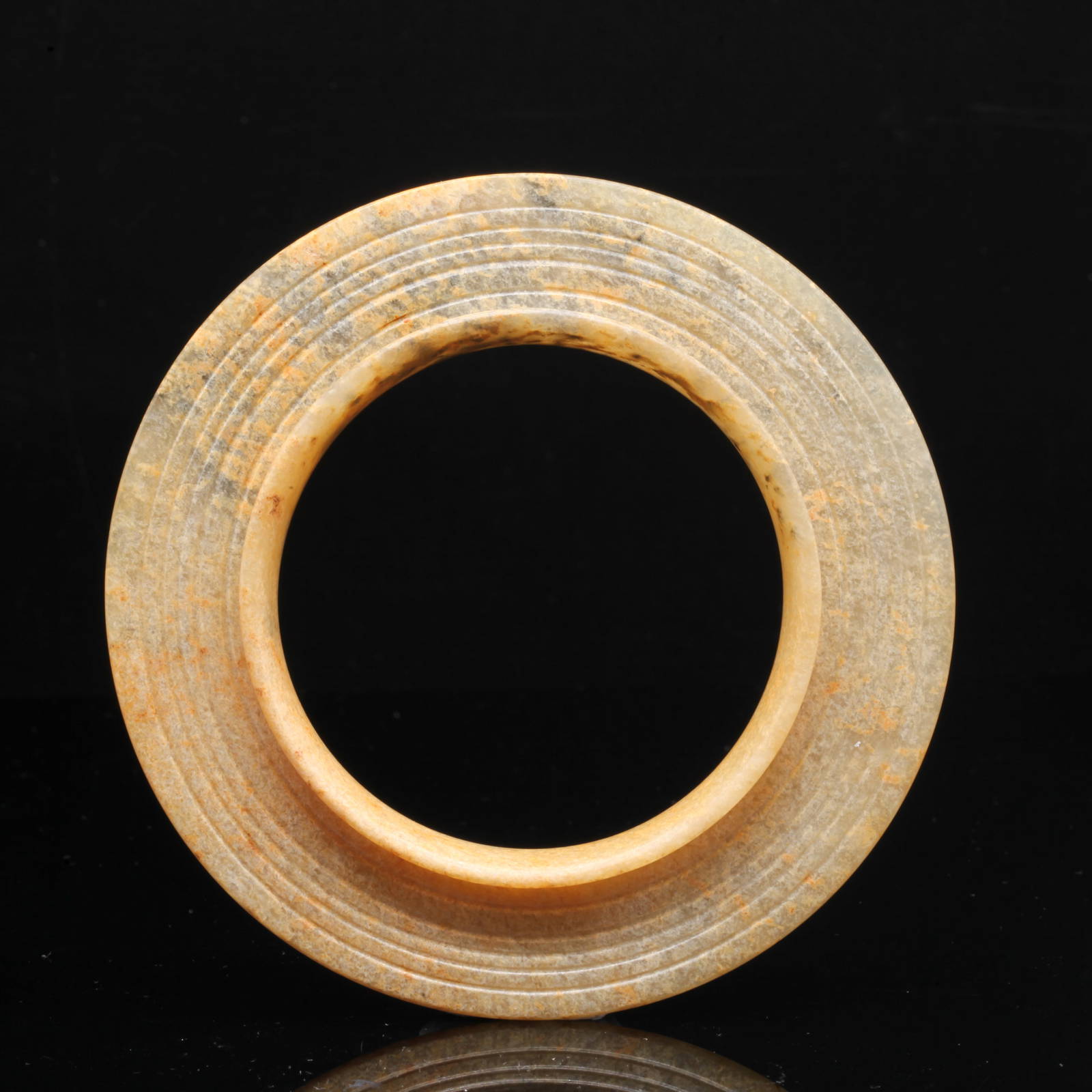 An Archaic Jade Collared Disc, Bi, Shang Dynasty (private English ...