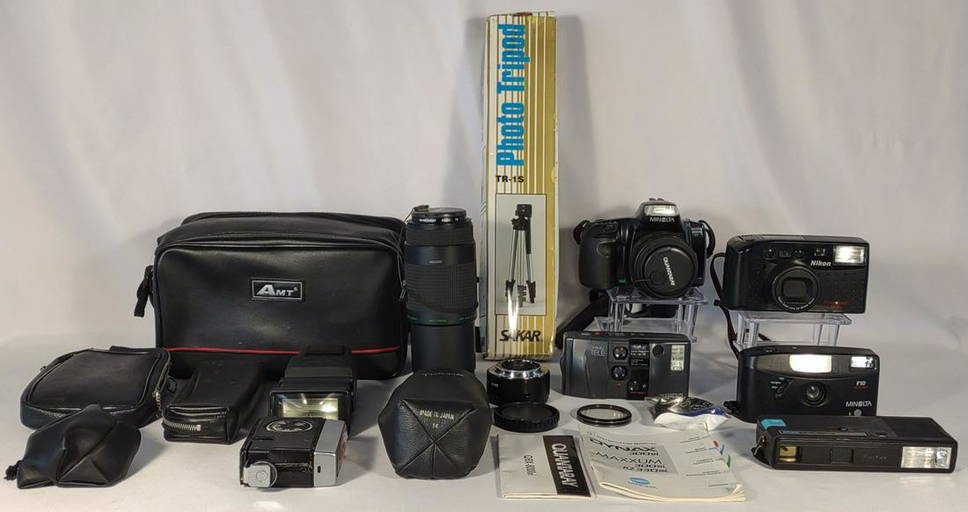Vintage 1980s 90s Photography Cameras & Lenses