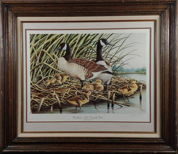 James Partee Jr Signed Goose Print Art