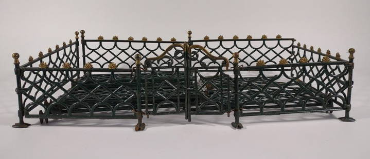 Antique Cast Iron Christmas Tree Fence,