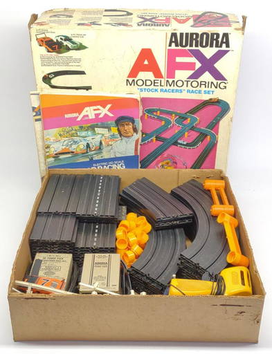 Aurora Afx Stock Racers Slot Car Set In Box