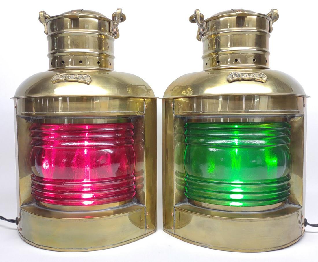 Decorative Port & Starboard Ship Lantern Lamps