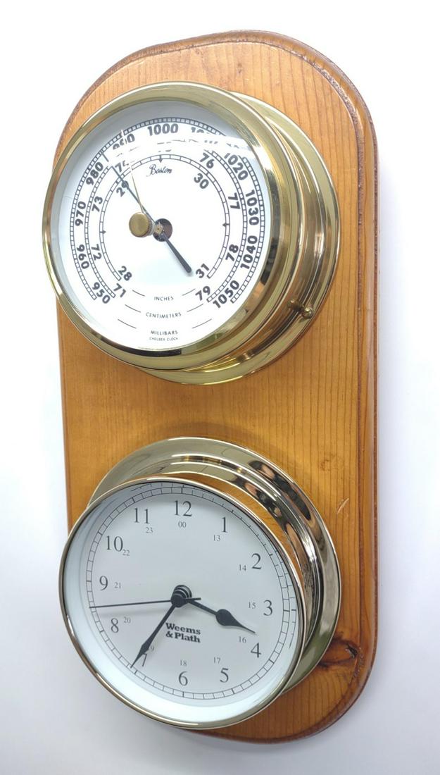 Chelsea Barometer / Weems & Plath Clock Auction