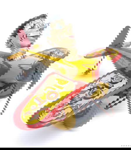 Marx Rookie Pilot Tin Wind Up Airplane Toy (works)