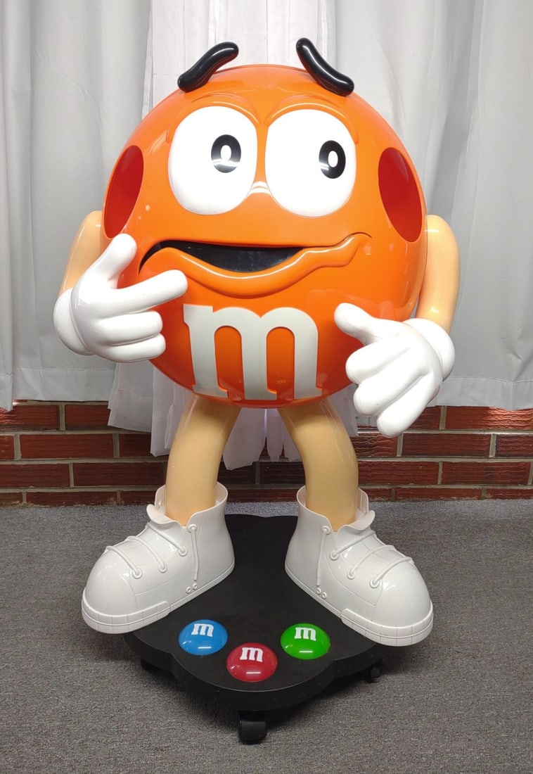 Orange M&m Store Display Candy Holder Auction
