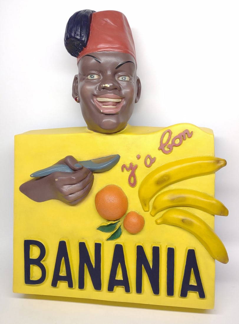 Banania Figural Advertising Sign (french Drink) Auction