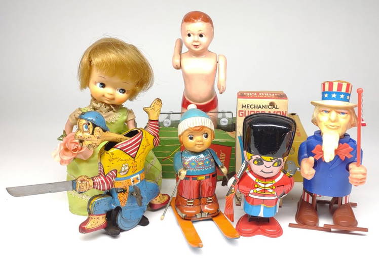 6 Mechanical Wind Up Toys