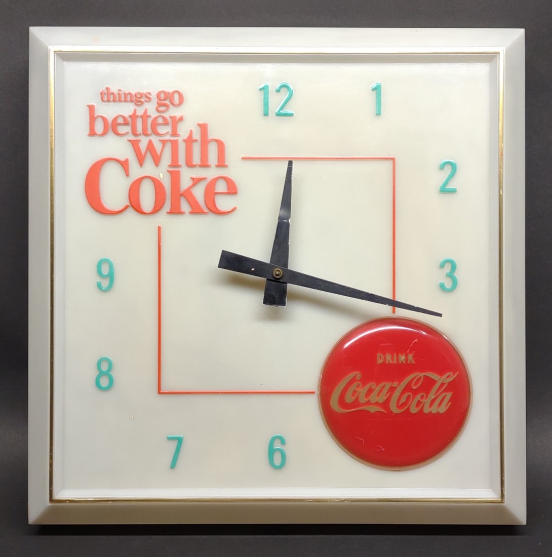 1960s Coca Cola Electric Hanover Wall Clock