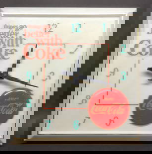 1960s Coca Cola Electric Hanover Wall Clock