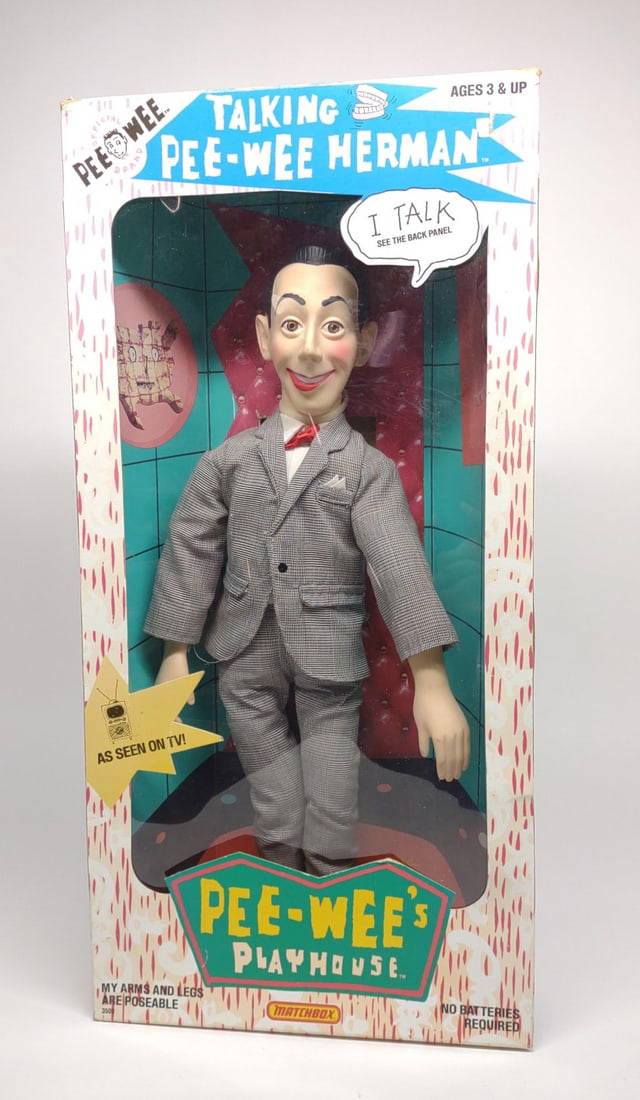 1987 Matchbox Talking Pee-wee Herman Toy W/ Box Auction