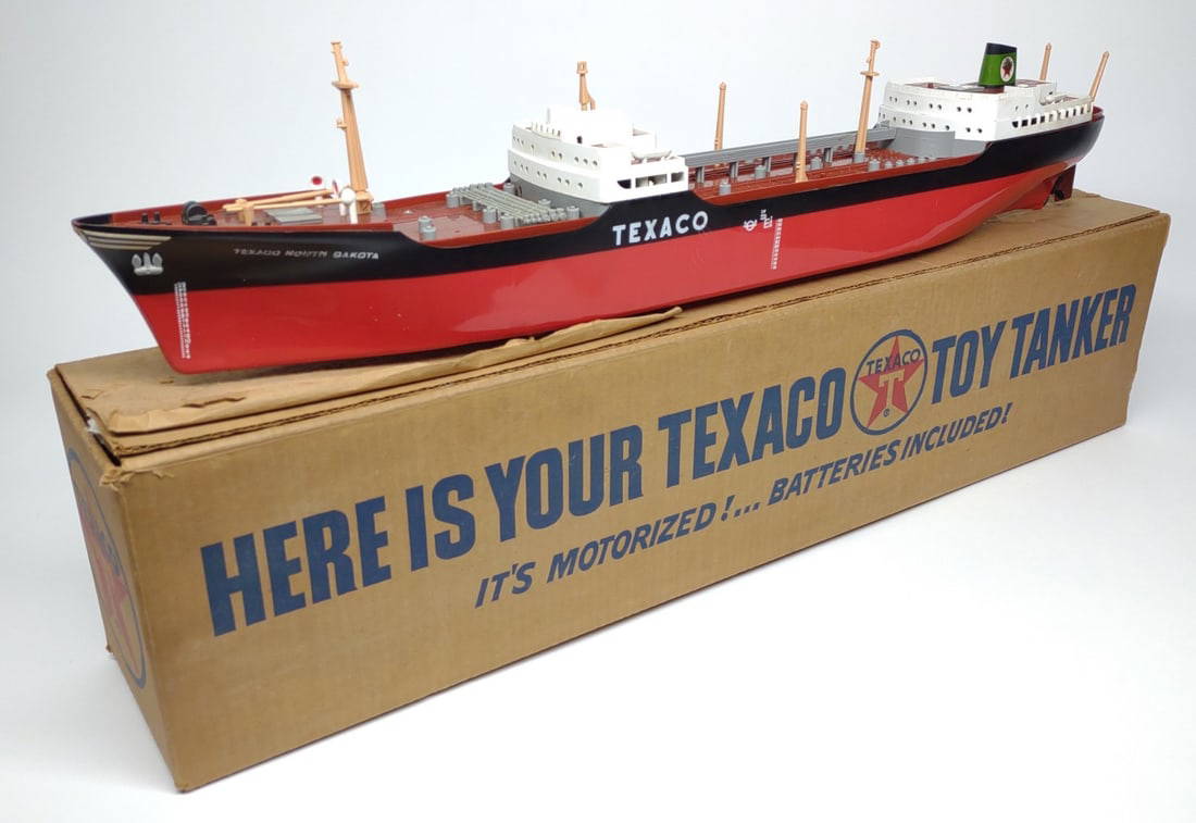 We-mac Corp. Texaco Oil Tanker Ship Toy W/ Box Auction
