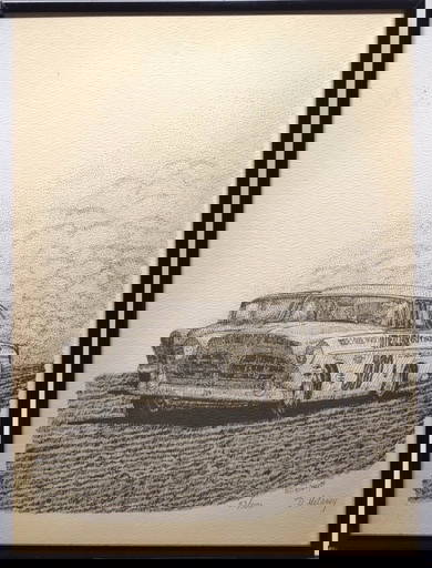 D. Mccrary Signed Chrysler 300 Nascar Racing Print