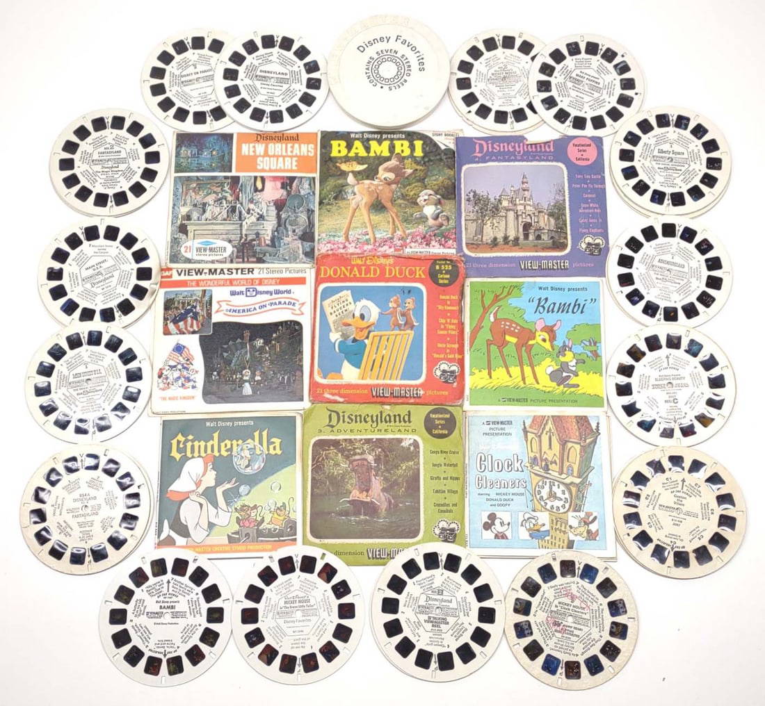 (71) Disneyland & Walt Disney View-master Reels Auction