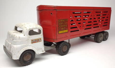 Structo Pressed Steel Western Auto Toy Semi Truck