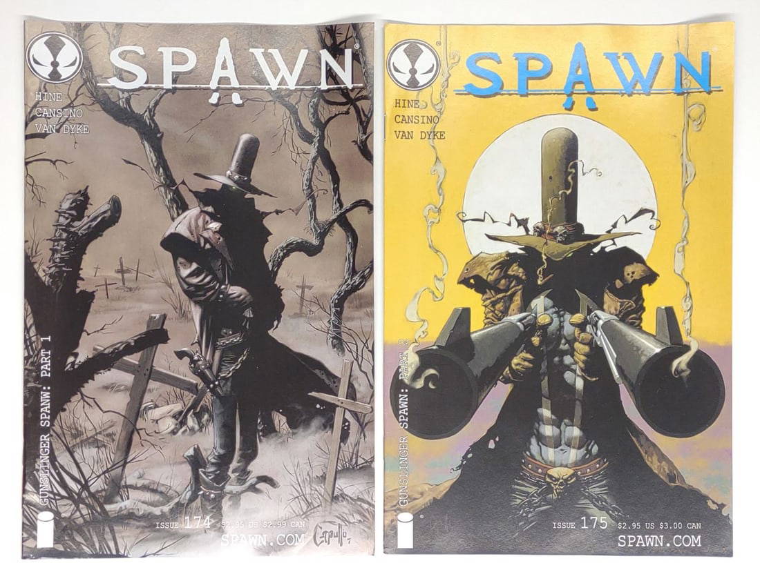 Spawn #174 & #175 Comic Books (gunslinger) Auction