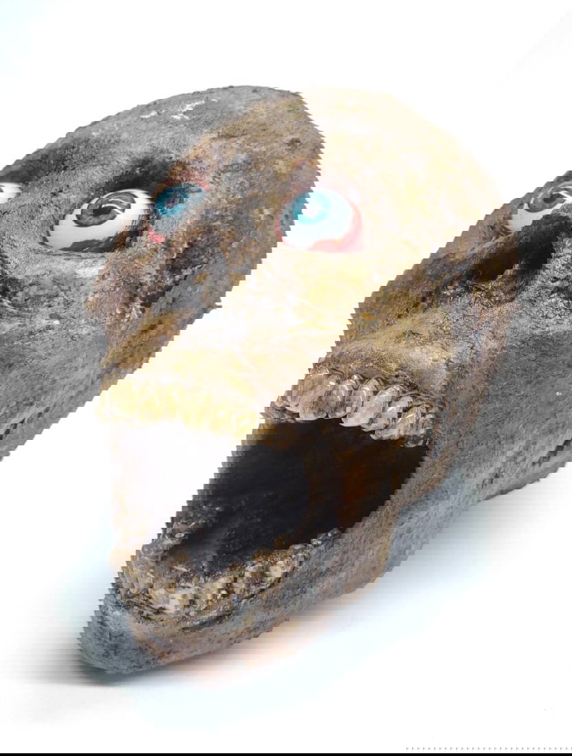 Scorched Human Skull Prop Auction