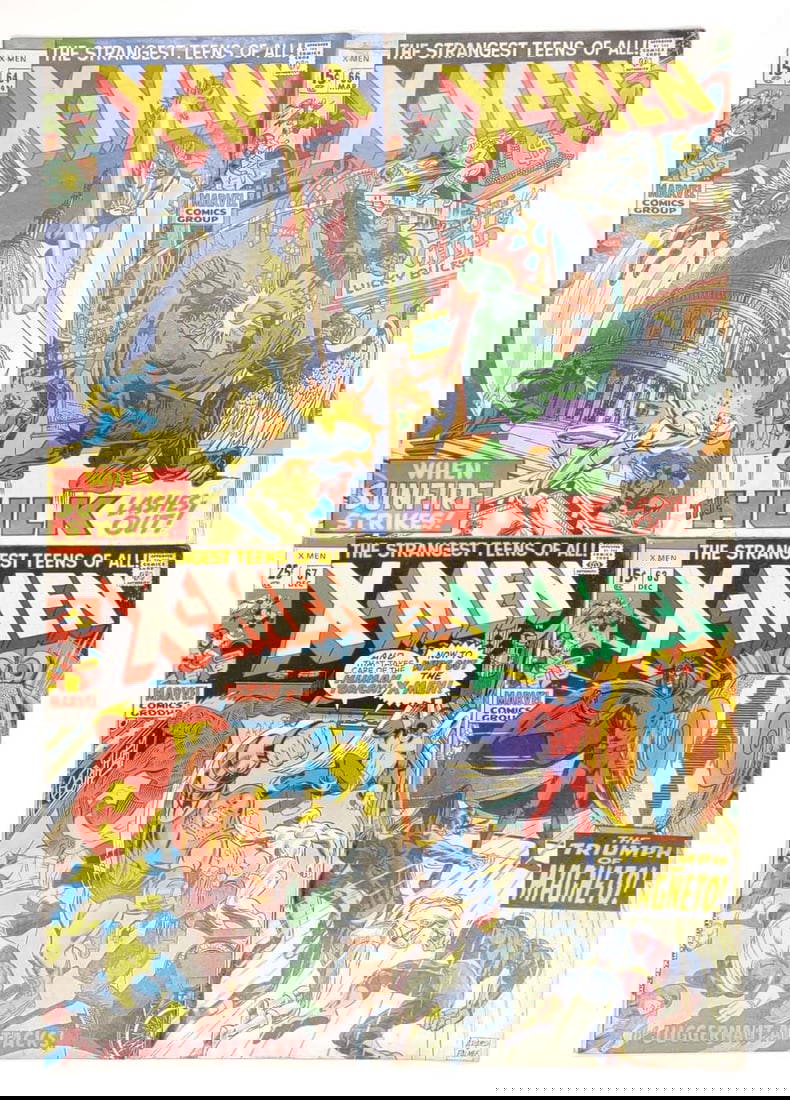 (4) X-men #63, 64, 66, & 67 Marvel Comics Auction