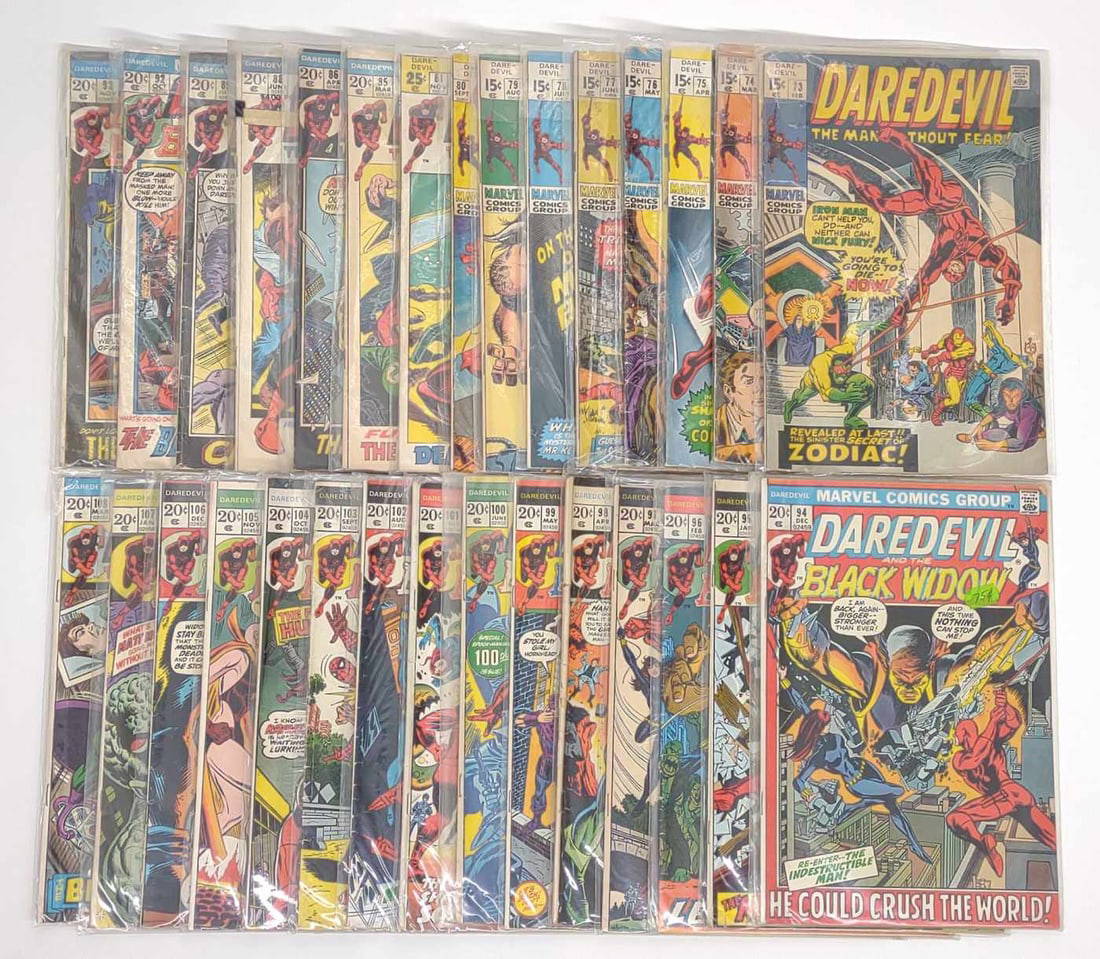 (30) Daredevil #73-108 Marvel Comic Books Auction