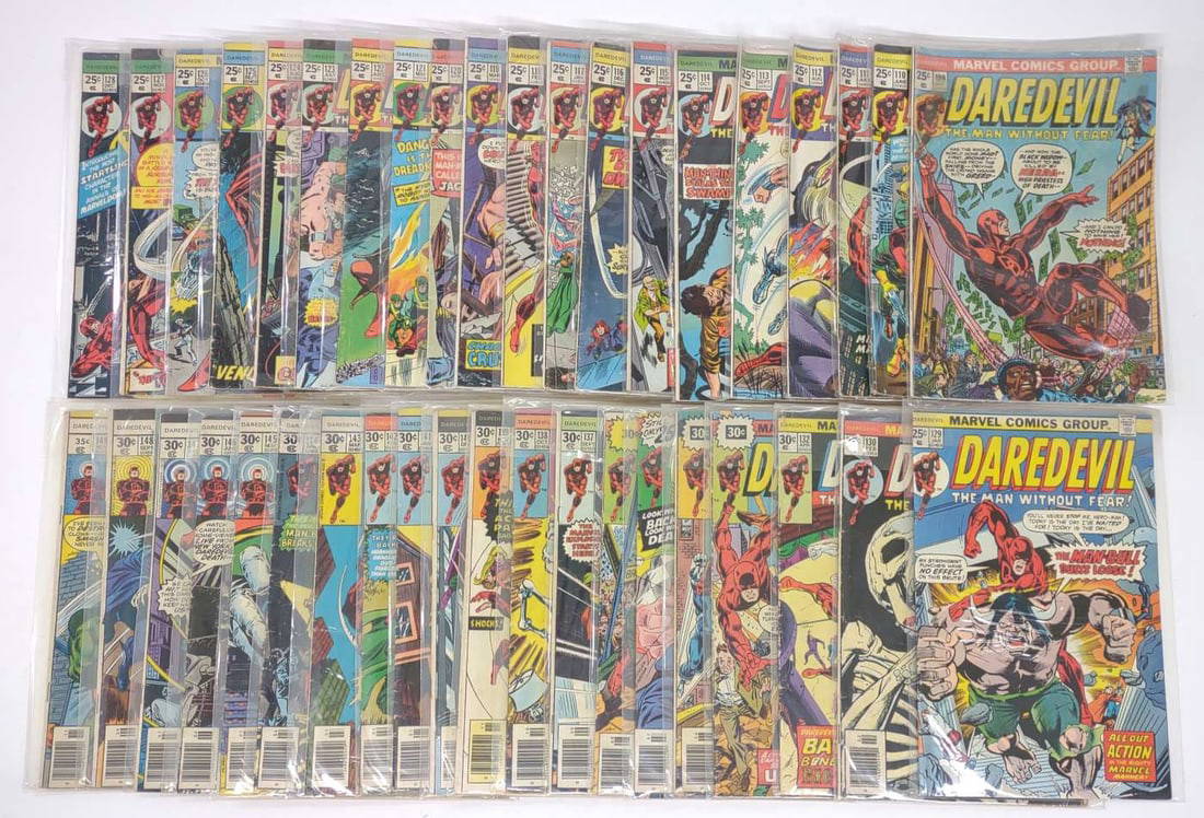 (40) Daredevil #109-149 Marvel Comic Books Auction