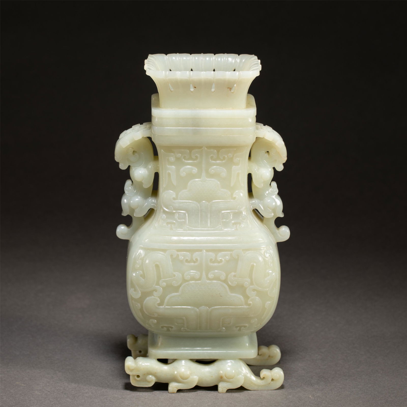 A Chinese Carved Jade Vase