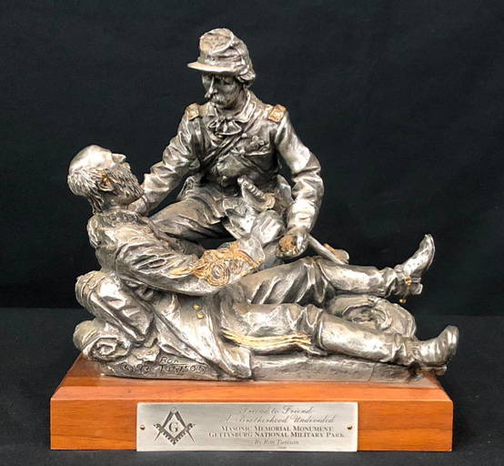 Friend To Friend, A Masonic Statue By Ron Tunison
