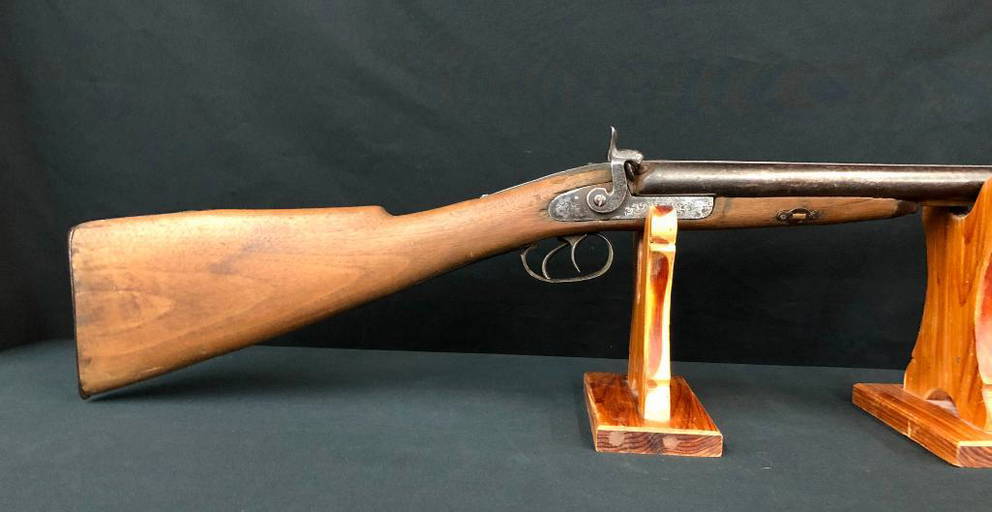 1800s Belgium Double Barrel Black Powder Muzzle Loader