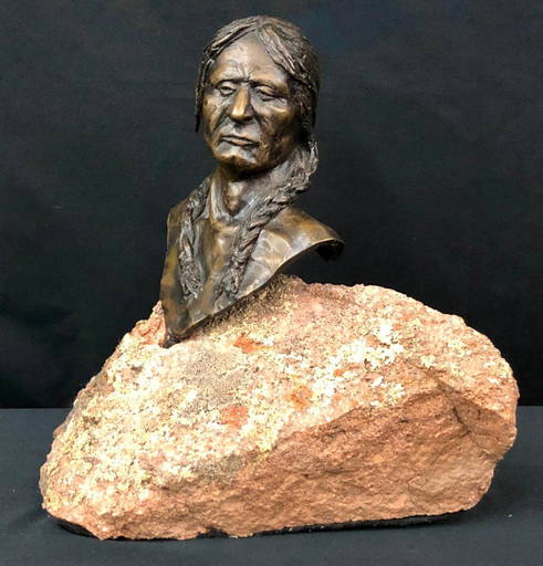 Native American Bronze Numbered 2 Of 20 By Luke F.