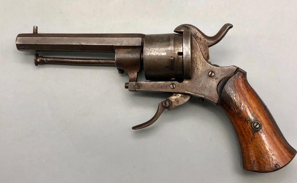 Belgian Pin Fire Revolver Auction