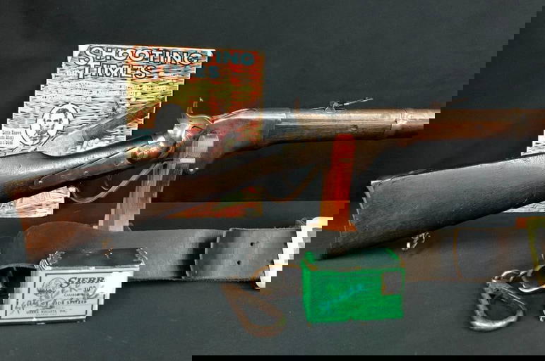 Spencer Carbine With Belt And Bullets