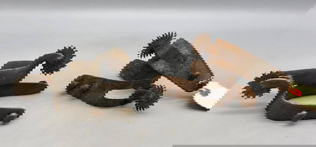 Two Pair Of Antique Buermann Spurs Auction