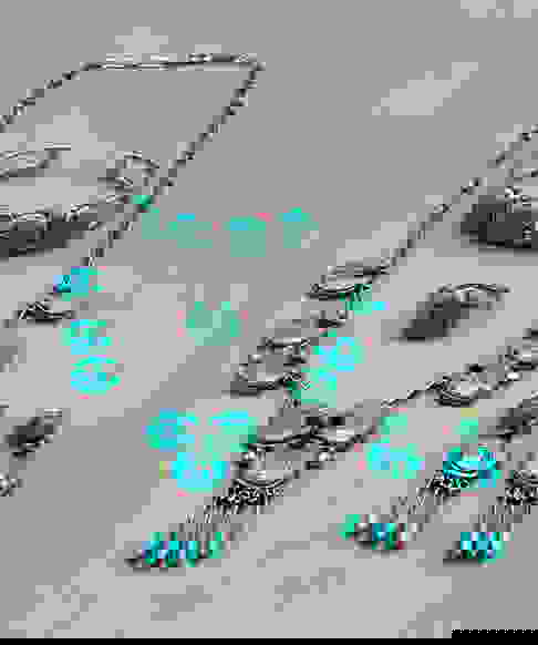 Annie Quam Gasper Turquoise Necklace Set Auction