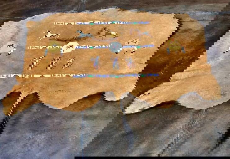 Hand Painted Buffalo Robe By Doc Tate Nevaquaya