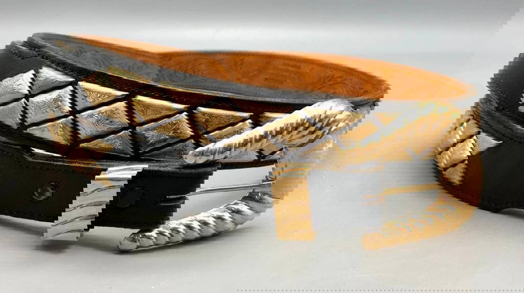 14k Gold Bohlin Belt Buckle With Bohlin Belt Auction