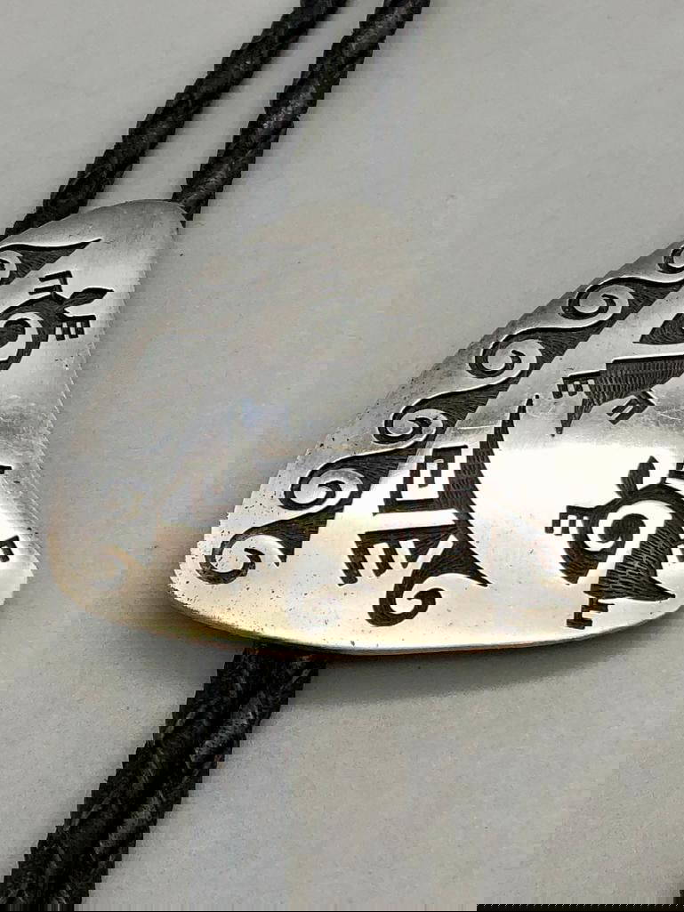 Hopi Overlay Bolo Tie By Raymie Namingha Auction