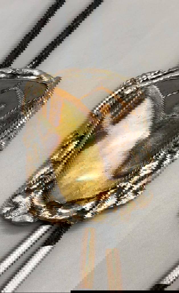 Root Beer Quartz Bolo Tie Auction