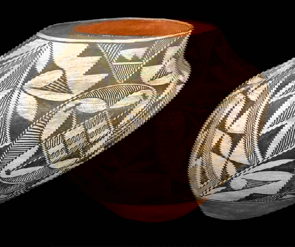 Historic Acoma Pottery Olla (early 1900s) Auction