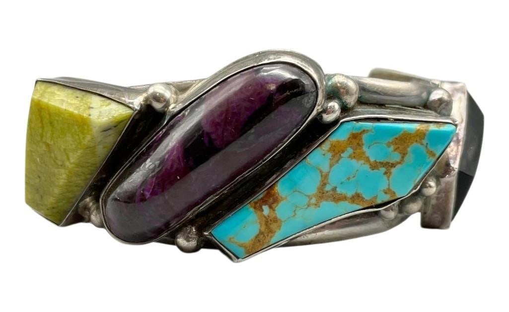 Multi Stone Bracelet By Eric And Cora Fierro Auction