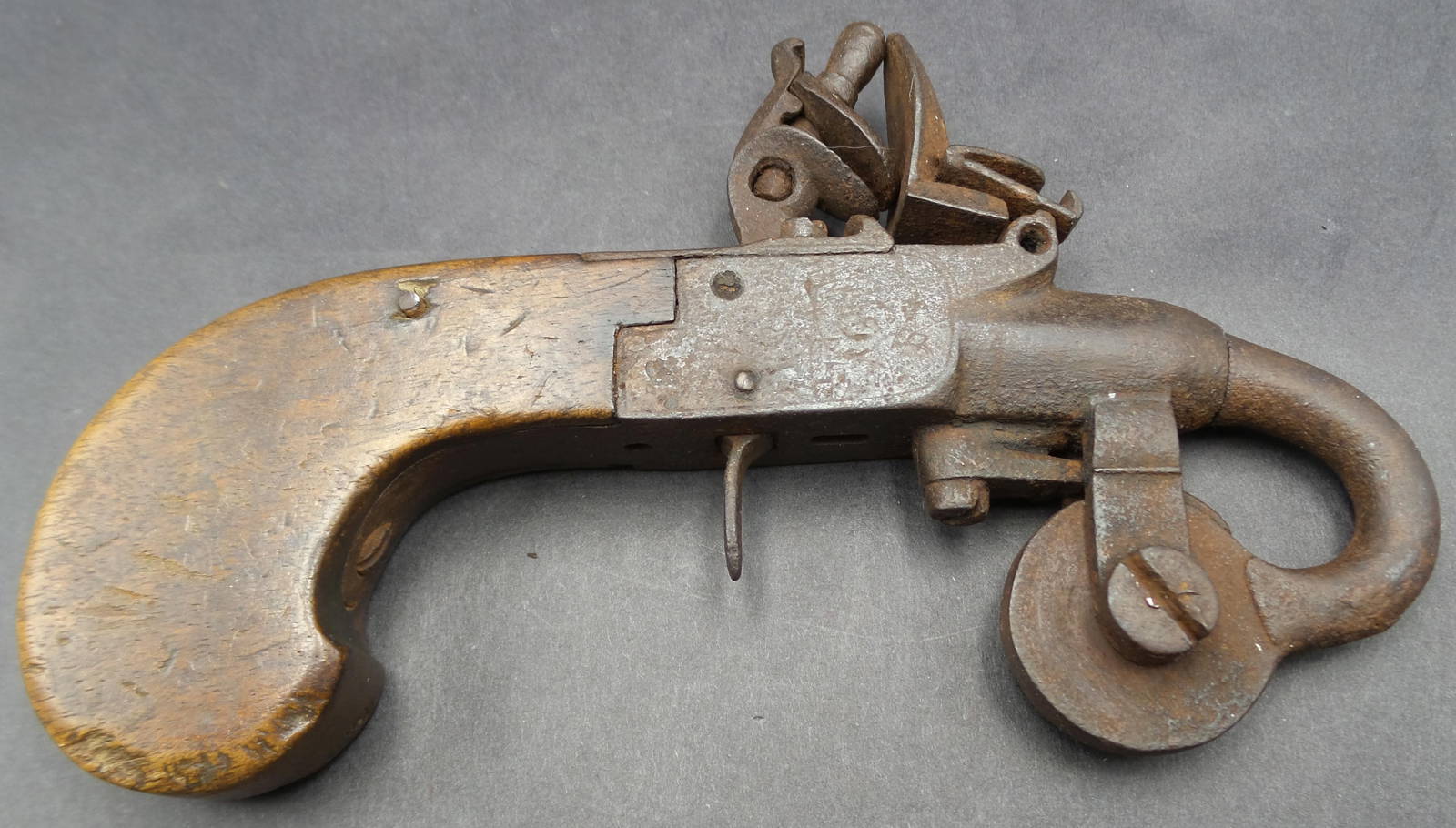 Antique 1700s Flintlock Powder Testing Pistol/gun "eprouvette" Auction