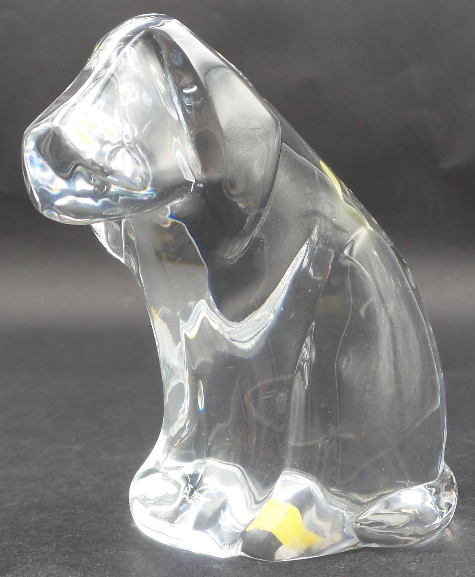 Vintage Atlantis Lead Crystal Dog Figurine Auction