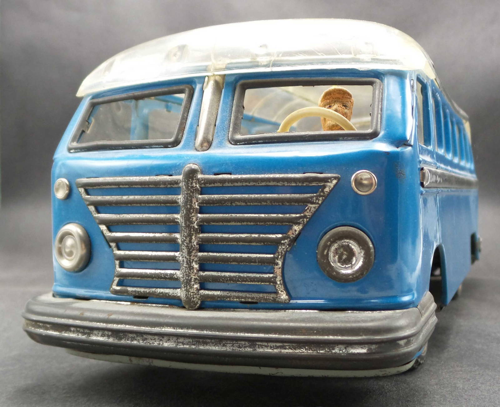 Vintage Gunthermann / Autocar Germany Pressed Steel Blue Setra Travel ...