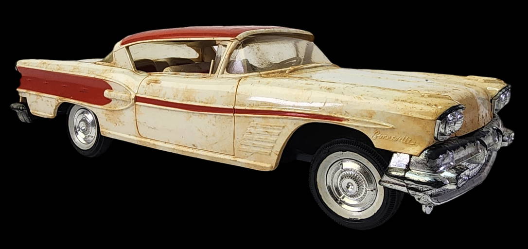 Vintage 1958 Pontiac Plastic & Metal Promotional Model Car