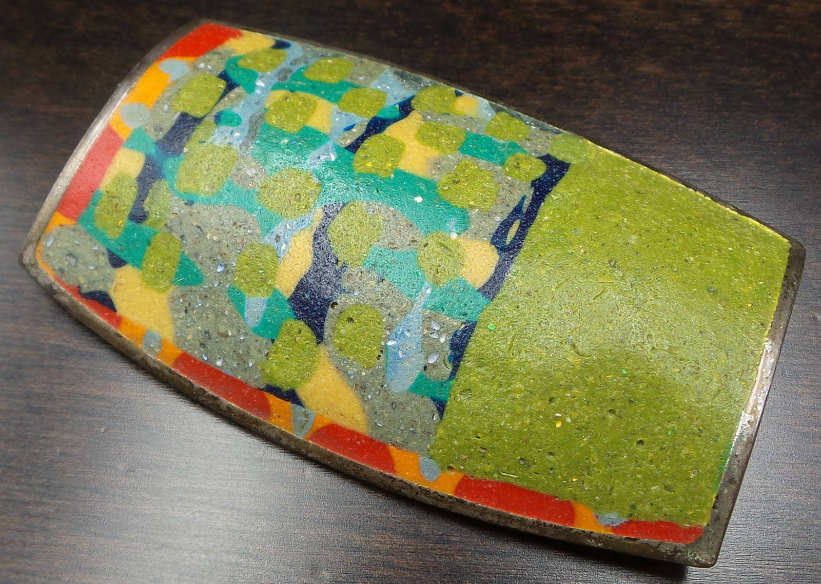 Rare Vintage David Urso "crazy Quilt" Sterling Silver & Enamel Designer ...