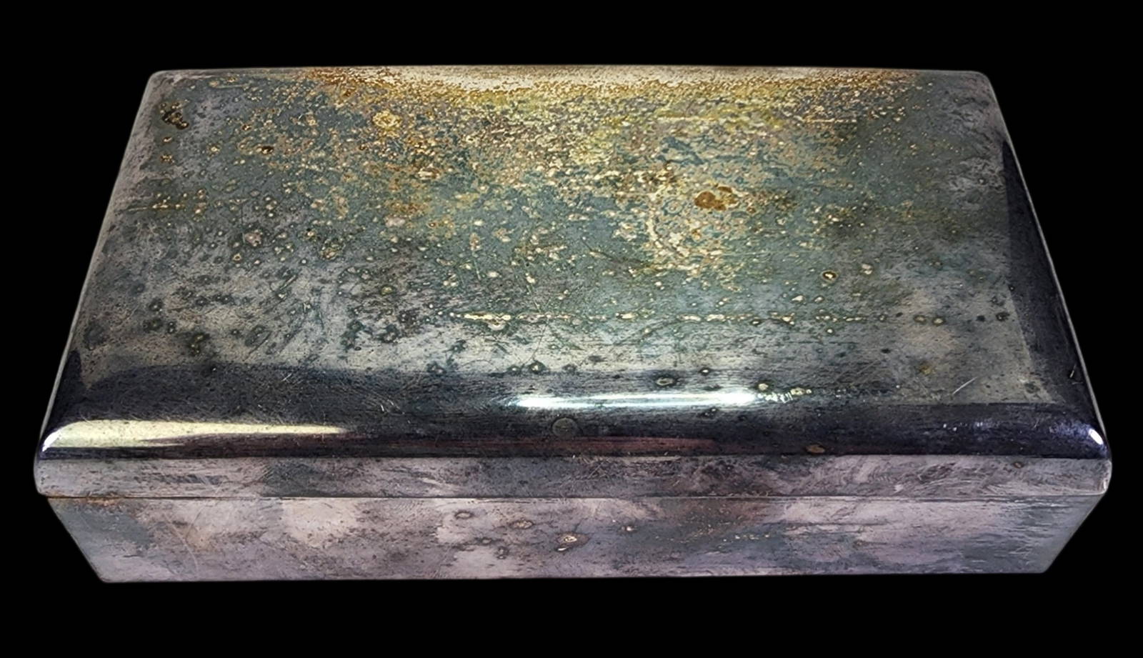 Antique Wm Rodgers Paul Revere Silverplate Cigarette Box Auction