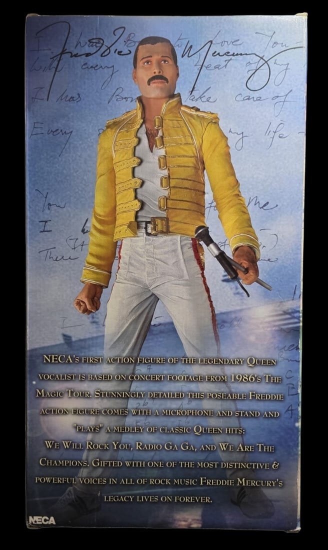 Vintage Neca 18? Freddie Mercury Motion Activated Action Figure In ...