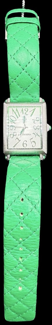 Beautiful Vintage Judith Ripka Stainless Steel Silver Tone & Green ...